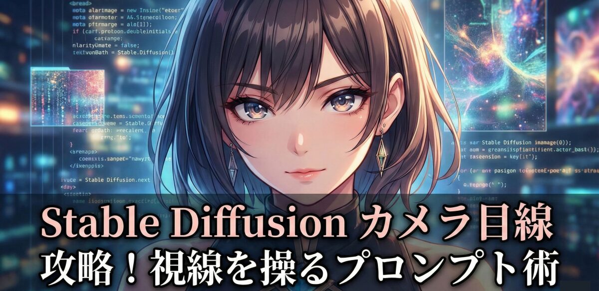Stable Diffusionでカメラ目線を完璧に！視線を操る呪文とテクニック