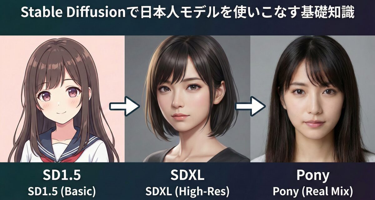 Stable Diffusionで日本人をリアルに生成したい方向けの決定版ガイド！